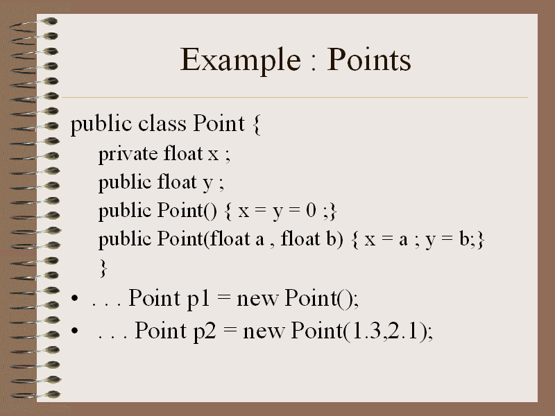 Example : Points
