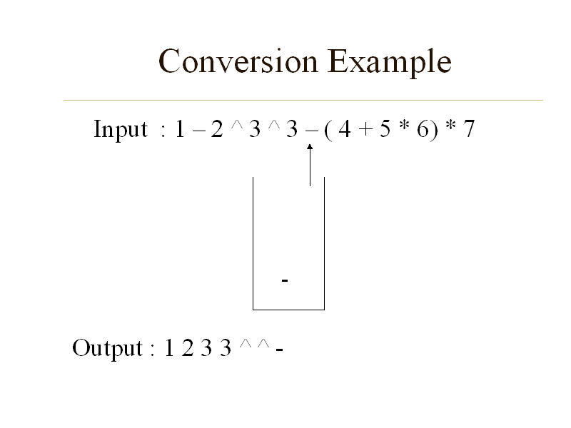 Conversion Example
