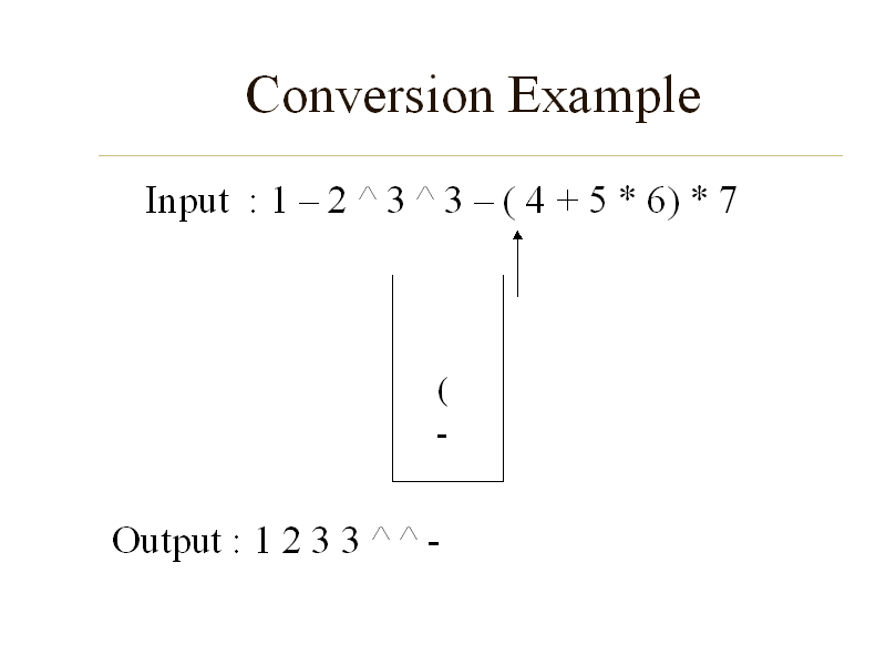 Conversion Example