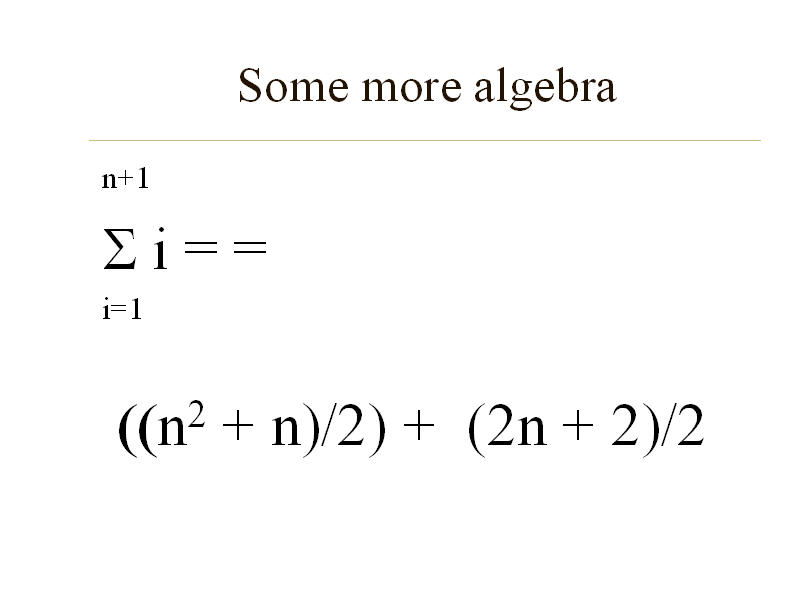 Some more algebra