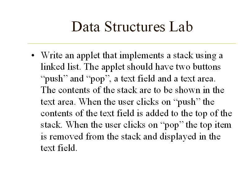 Data Structures Lab